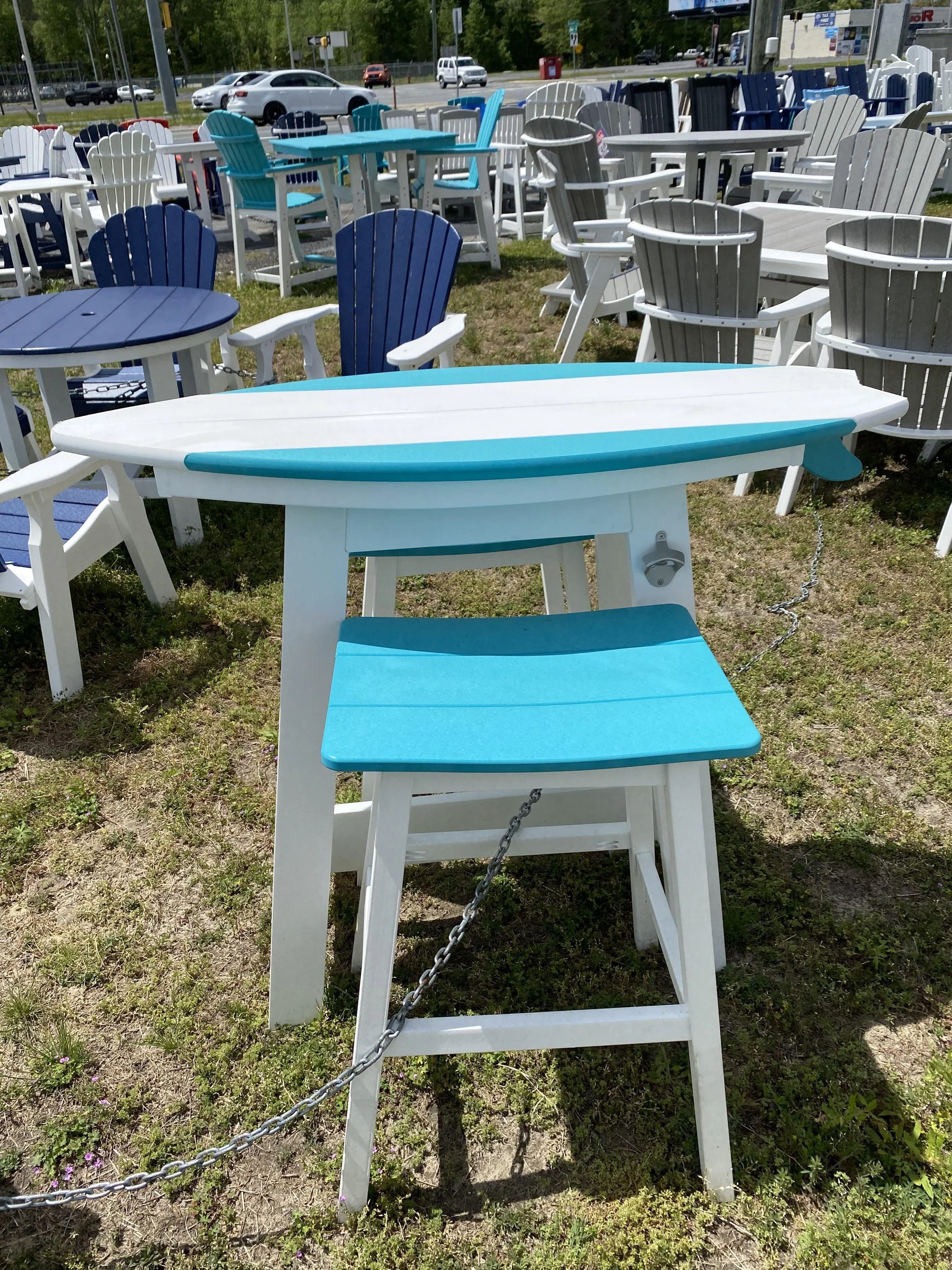 Paradise Outdoor Designs Paradise Outdoor Design 000001172456 CWS 439PRE 4' Surf BoardTable WH ...